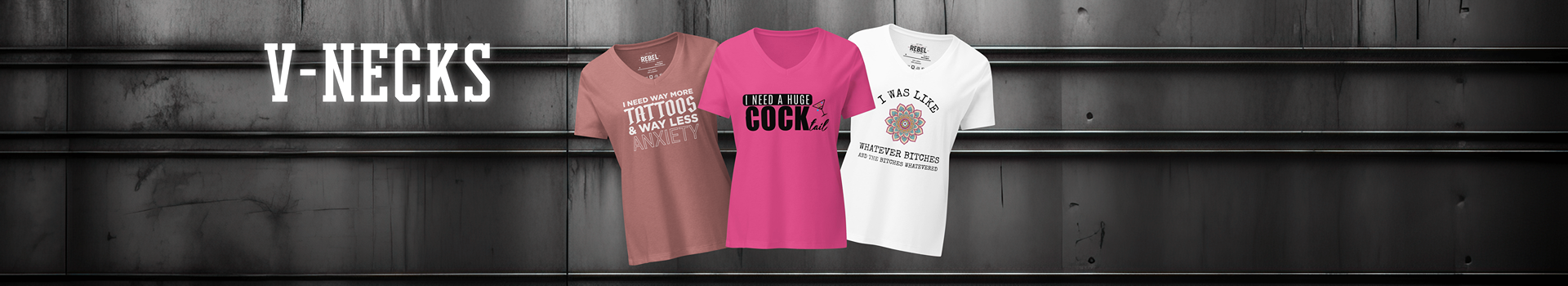 V-Neck Tee's – Rebel Ink Designs