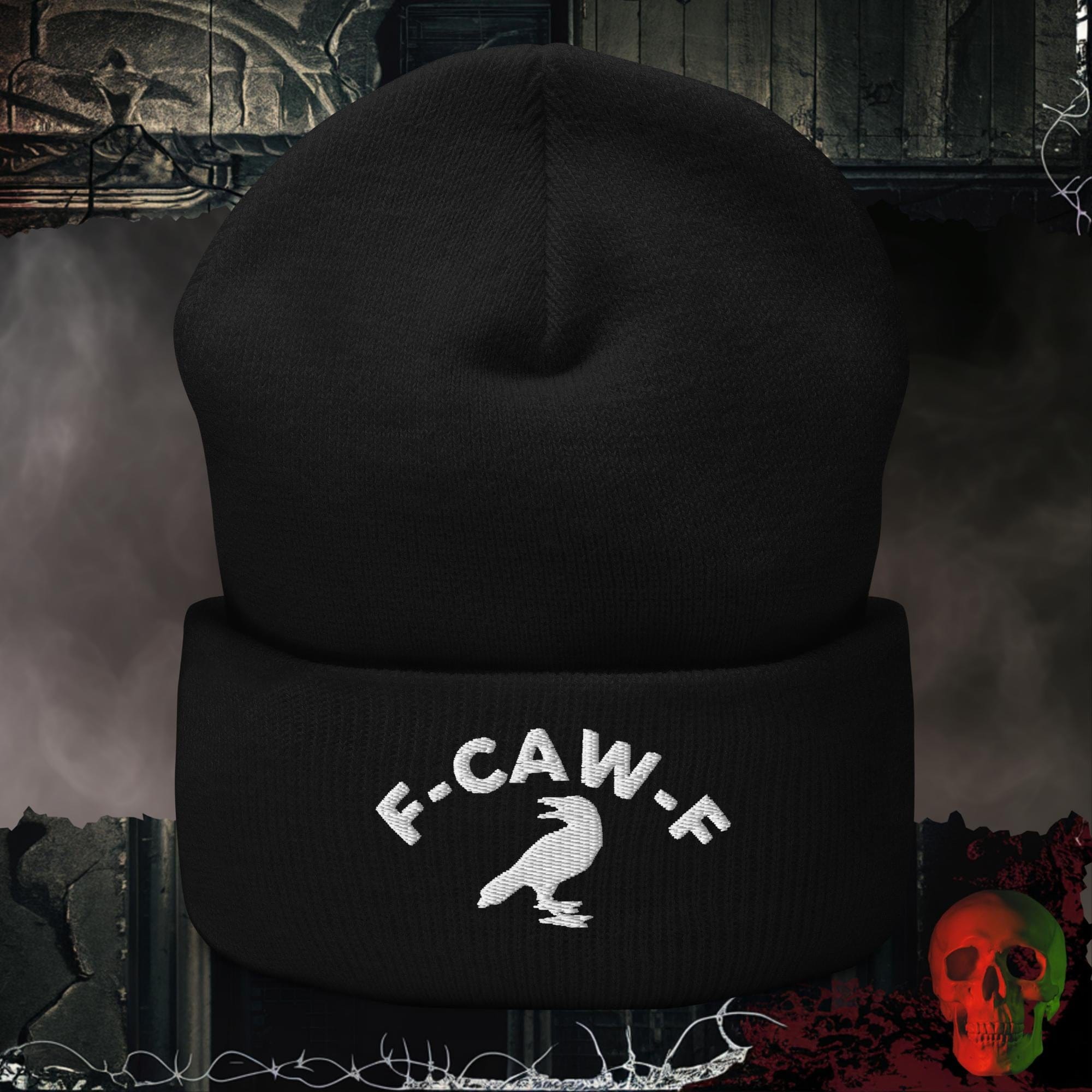 F-CAW-F Embroidered Beanie – Rebel Ink Designs